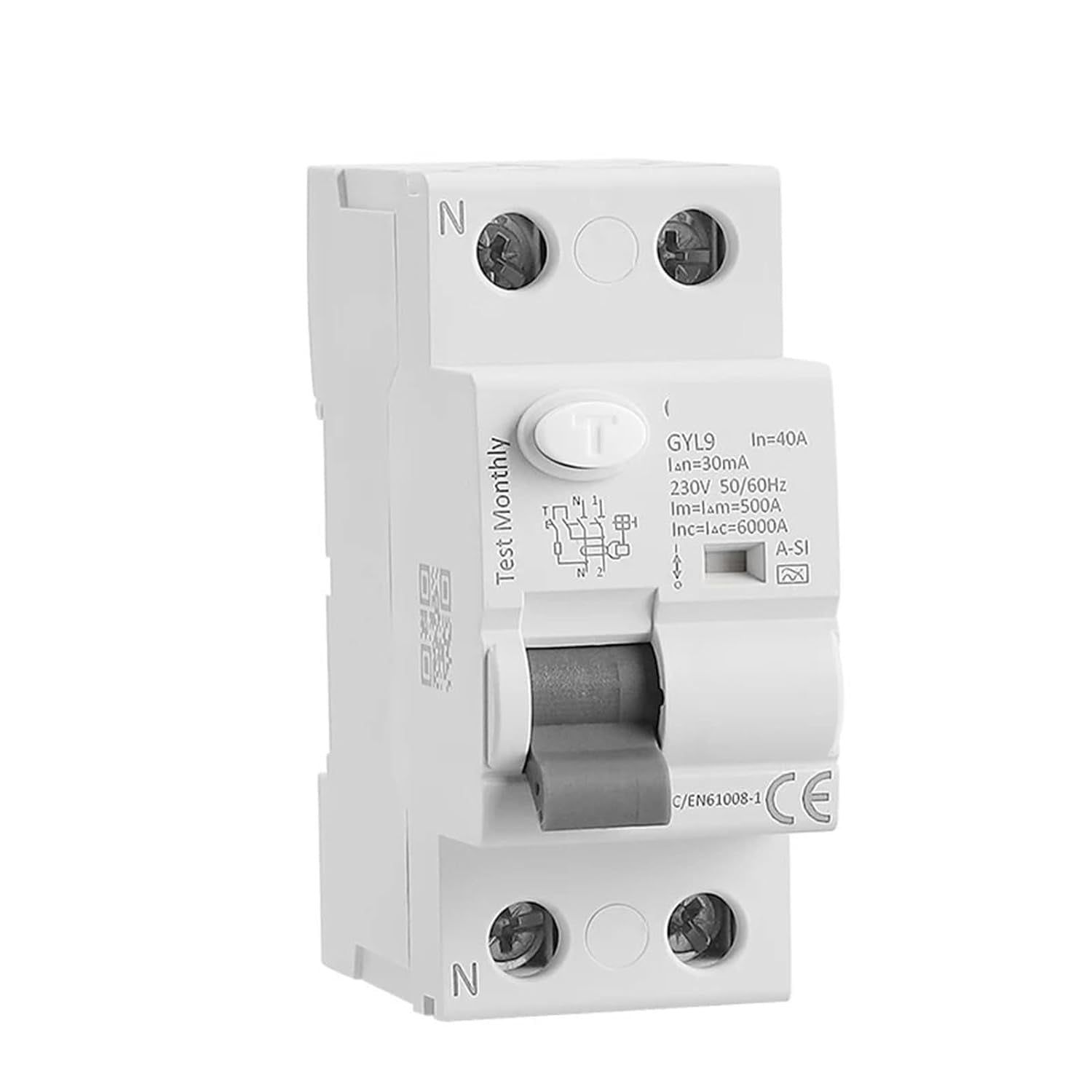 GYL9 A-SI Type Time Delayed RCD RCCB ELCB Electromagnetic 2P 4P 40A 63A ...