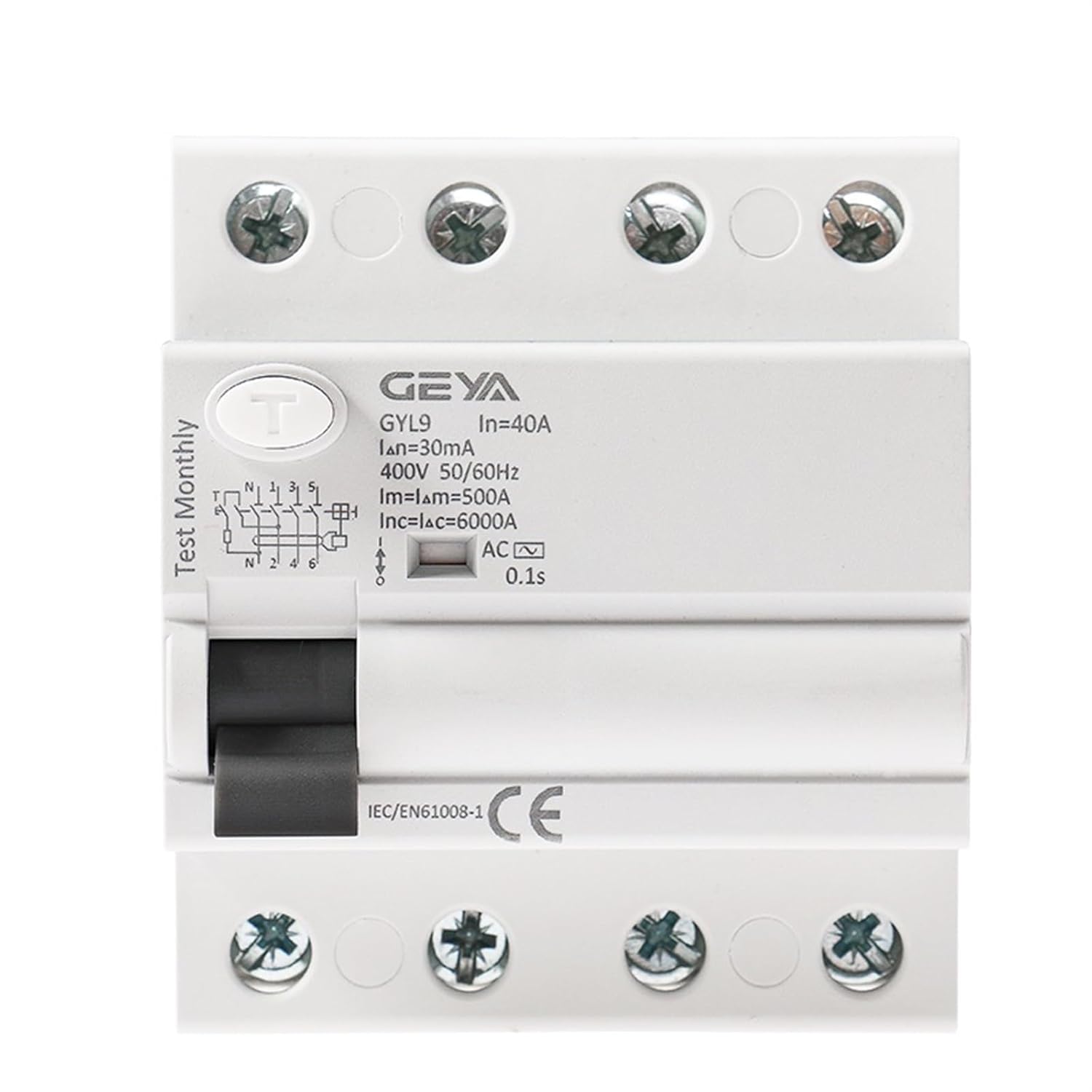GYL9 AC Residual Current Circuit Breaker Differential Breaker Safety ...