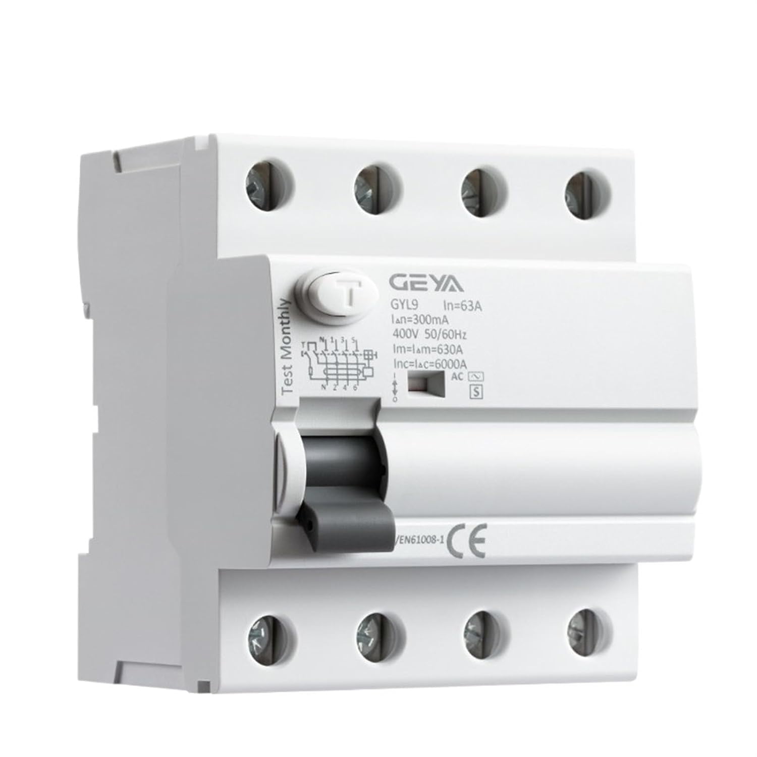 GYL9 S Type RCCB Time Delayed RCD ELCB Delay Type Electromagnetic ...