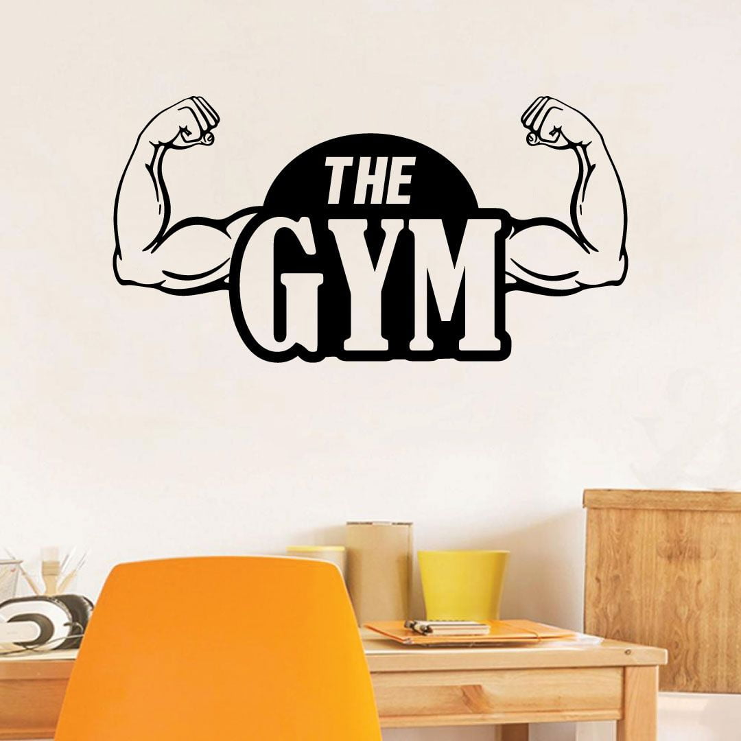 The GYM - Fitness Training Body Building Training Silhouette Motivation ...