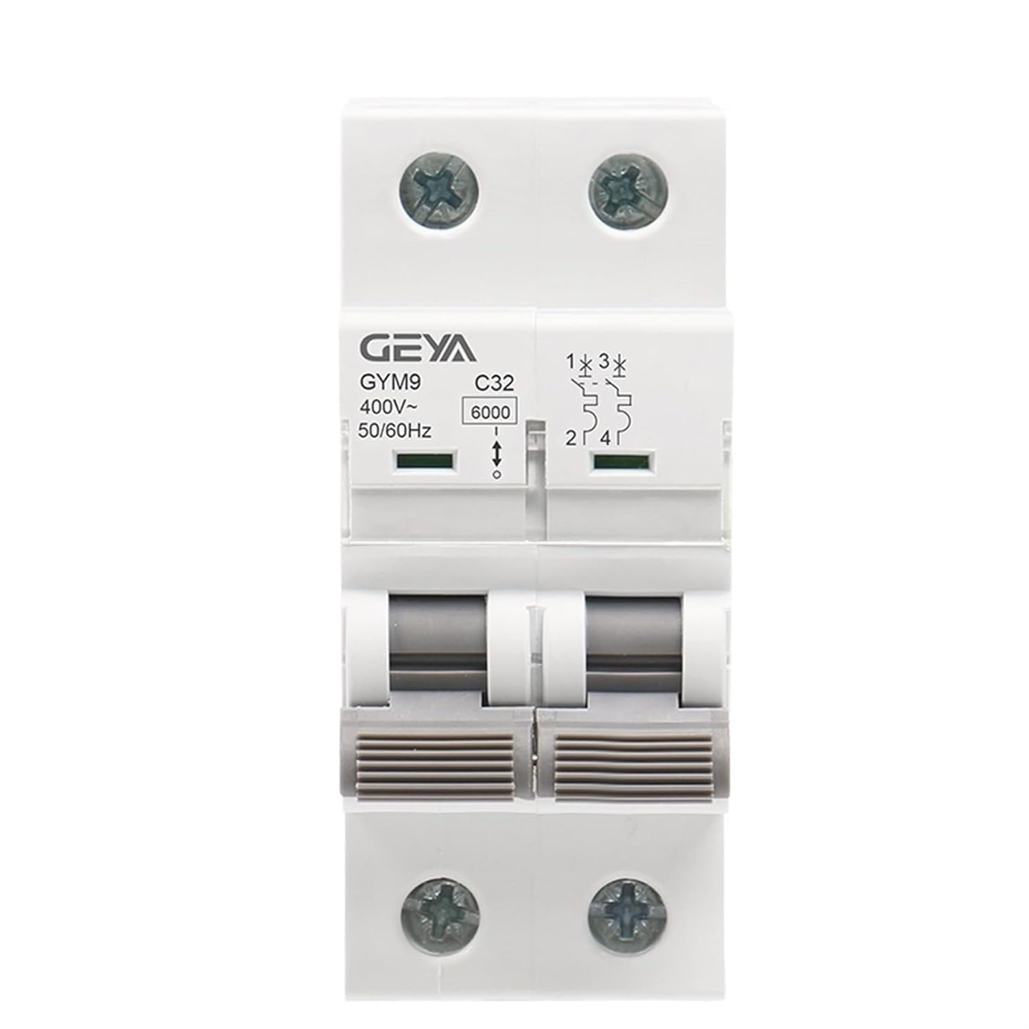 GYM9 2P MCB 6A-63A 400V C Curve Din Rail Mini Circuit Breaker 230V 6A-63A AC Type China MCB ...