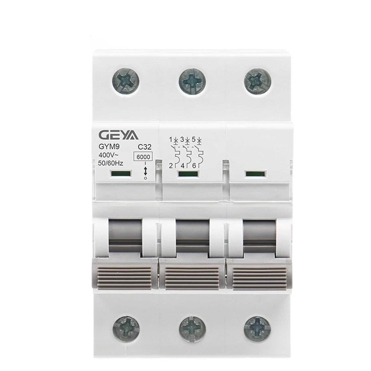 GYM9 3P MCB 6A-63A 6KA Mini disyuntor Din Rail Circuit Breaker 6A 10A ...