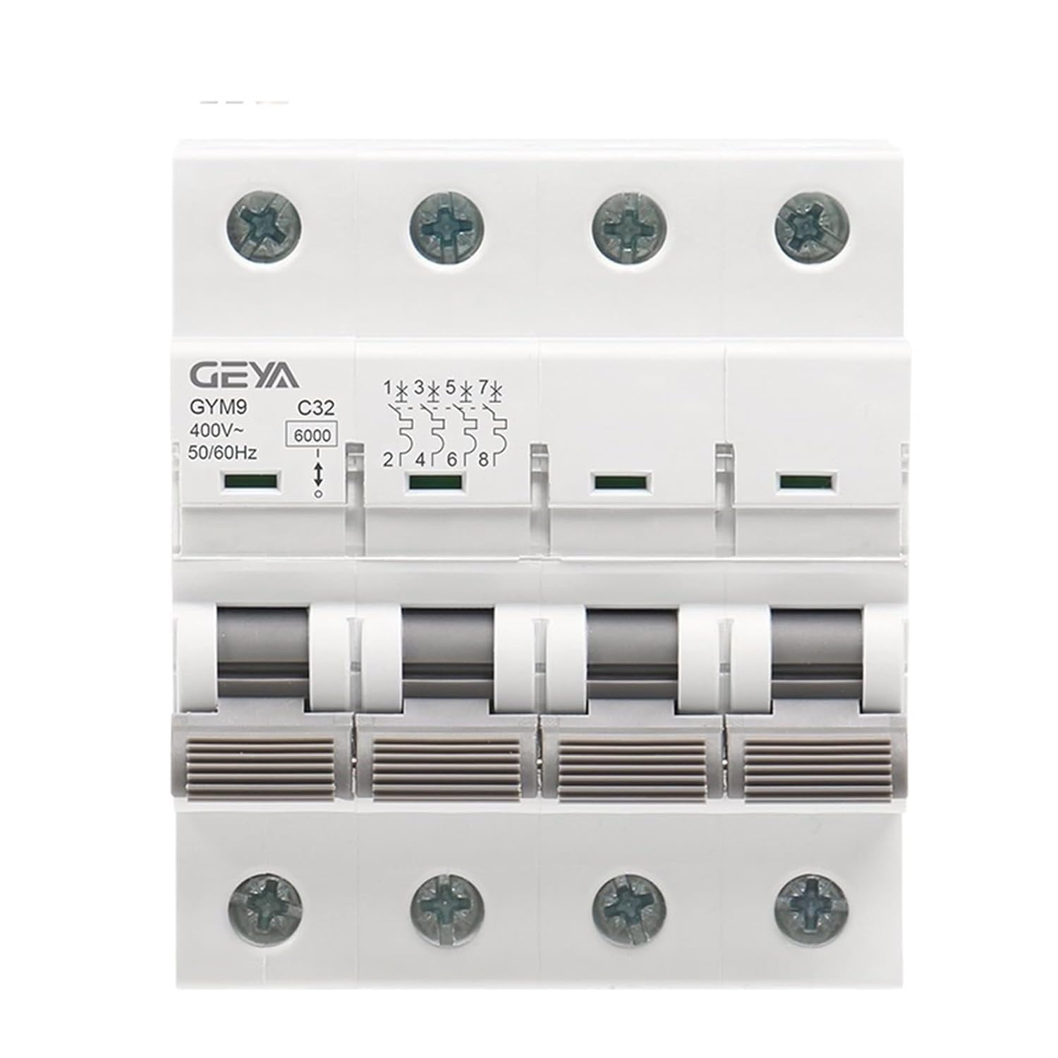 GYM9 4P MCB 6A-63A 6KA Breaking Capacity MCB Din Rail Mini Circuit ...