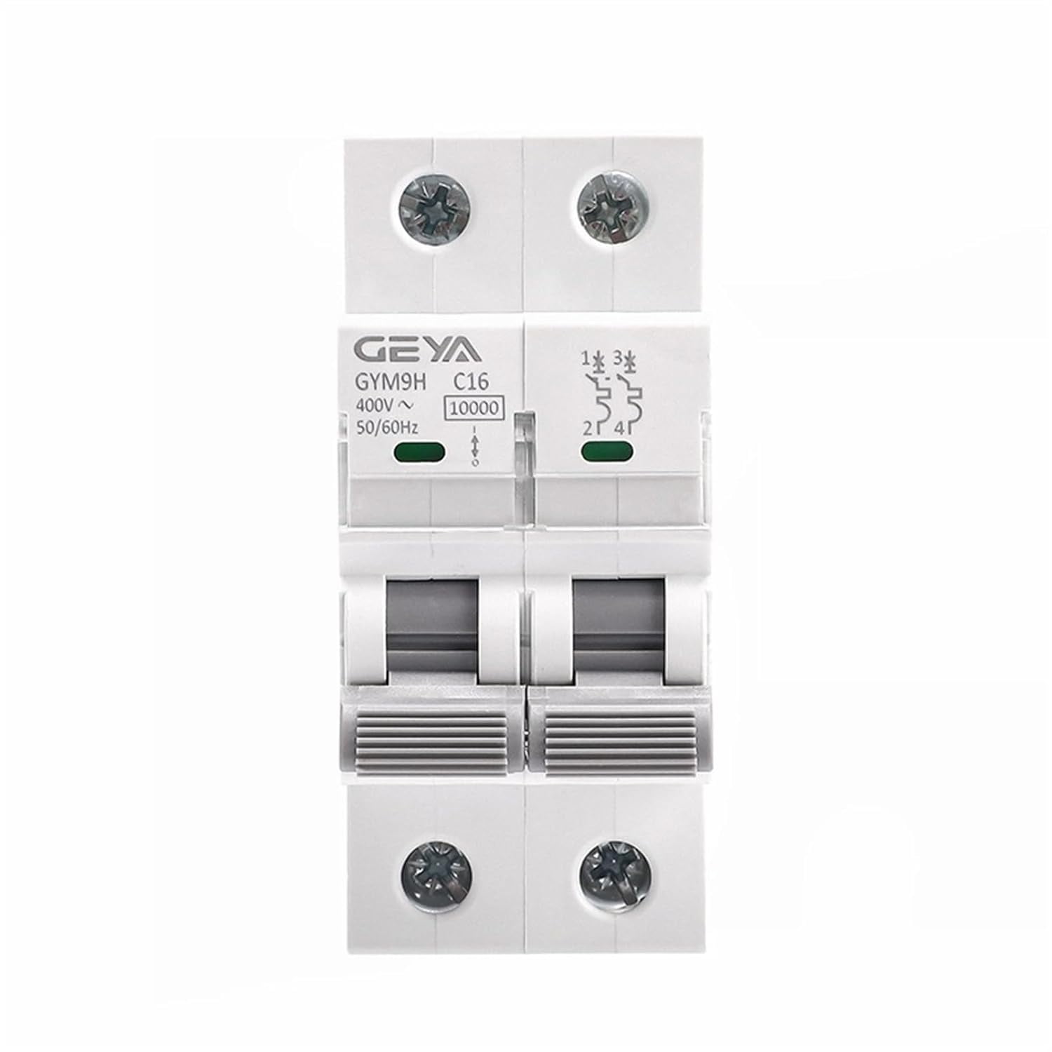 GYM9H 10KA 2P MCB 6A-63A 400V C Curve Din Rail Mini Circuit Breaker AC ...