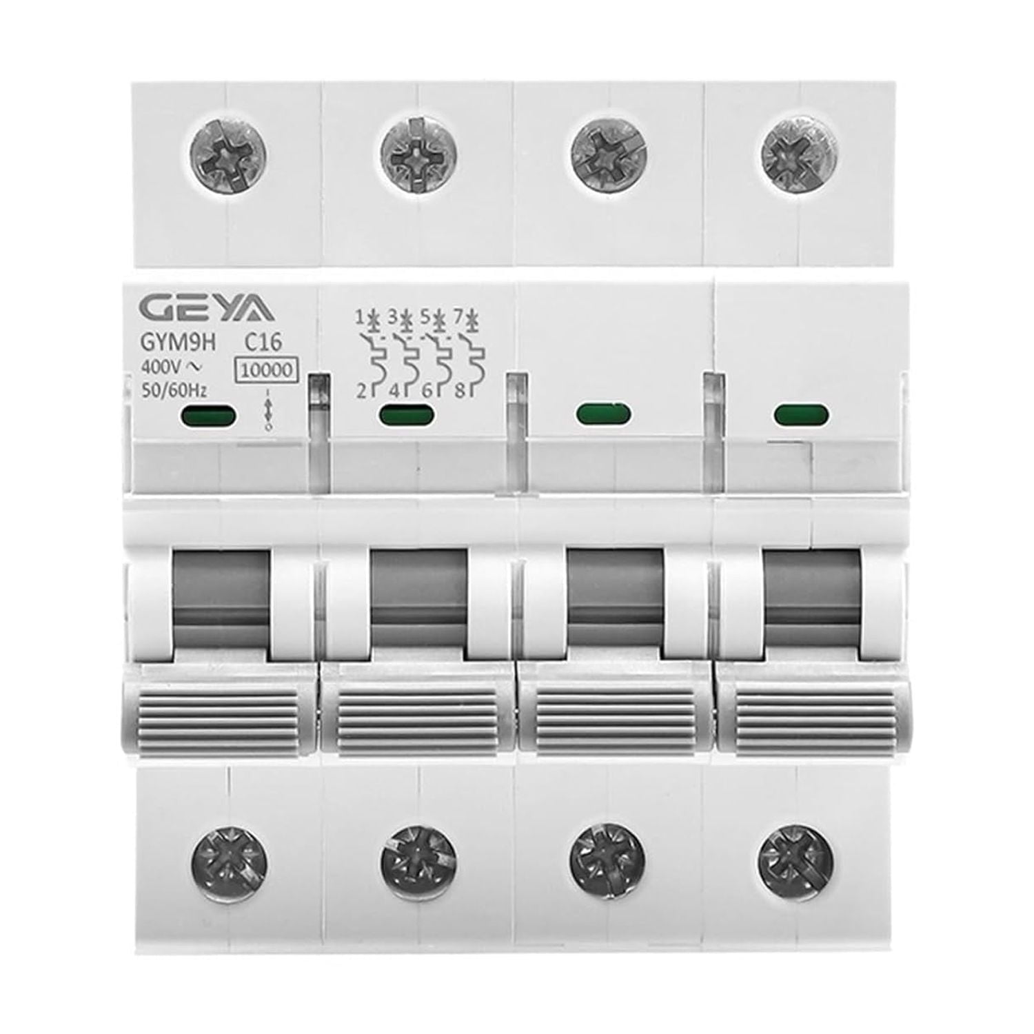 GYM9H 10KA 4P MCB 6A-63A High Breaking Capacity MCB Din Rail Mini Circuit Breaker AC Type Direct ...