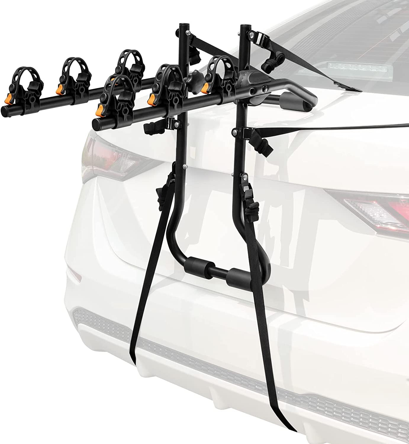 GYMAX Bike Rack, Trunk Mounted 3 Bike Hitch Rack with 2” Receiver ...