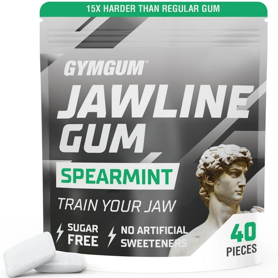 GYMGUM Jawline Gum Ultra BCF26 Hard Chewing Gum | No Calories, No Sugar ...