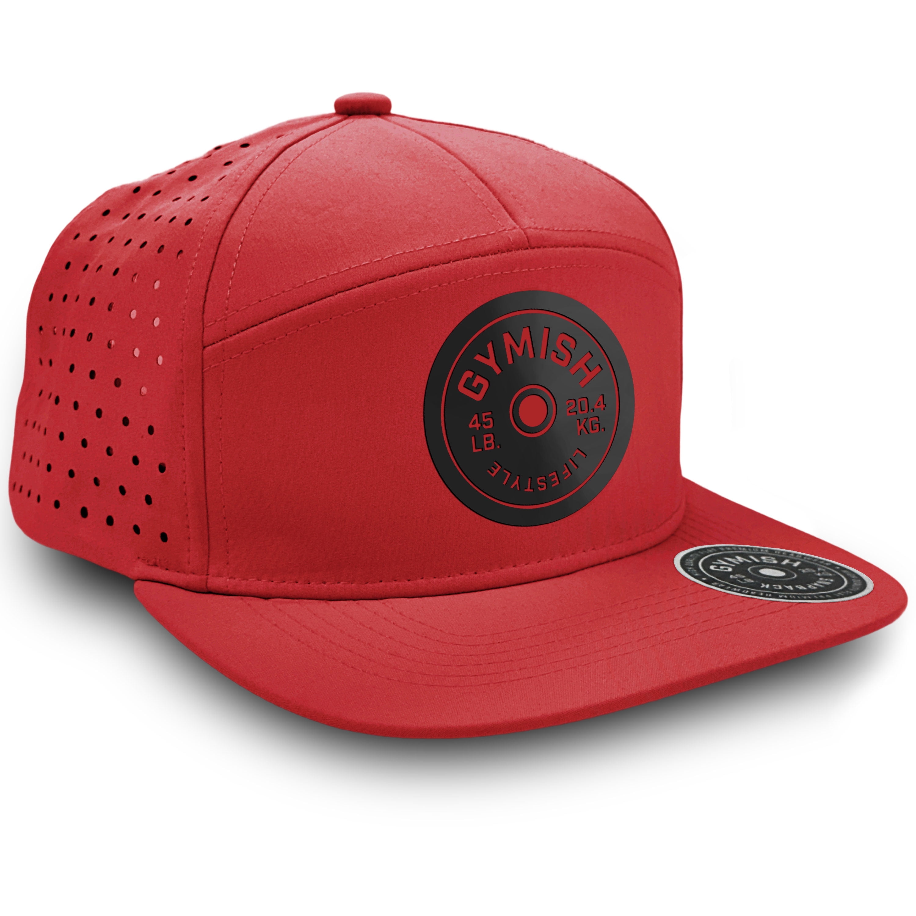 GYMISH Lifestyle Weightplate Men's Workout Hat with Laser-Vented Design ...
