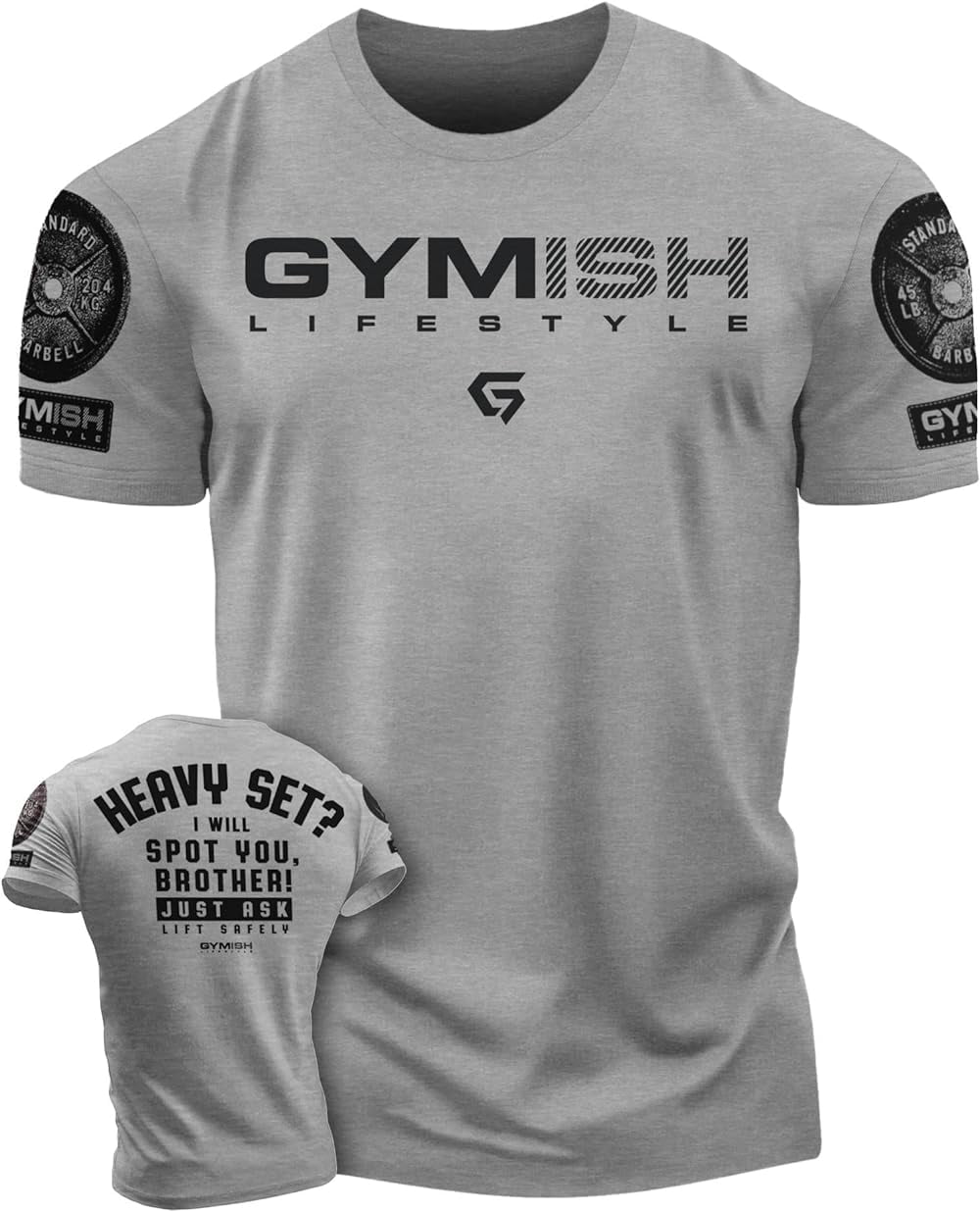 GYMISH Spotter Workout T-Shirt, Funny Gym Shirts, Lifting T-Shirt, Deadlift - Walmart.com