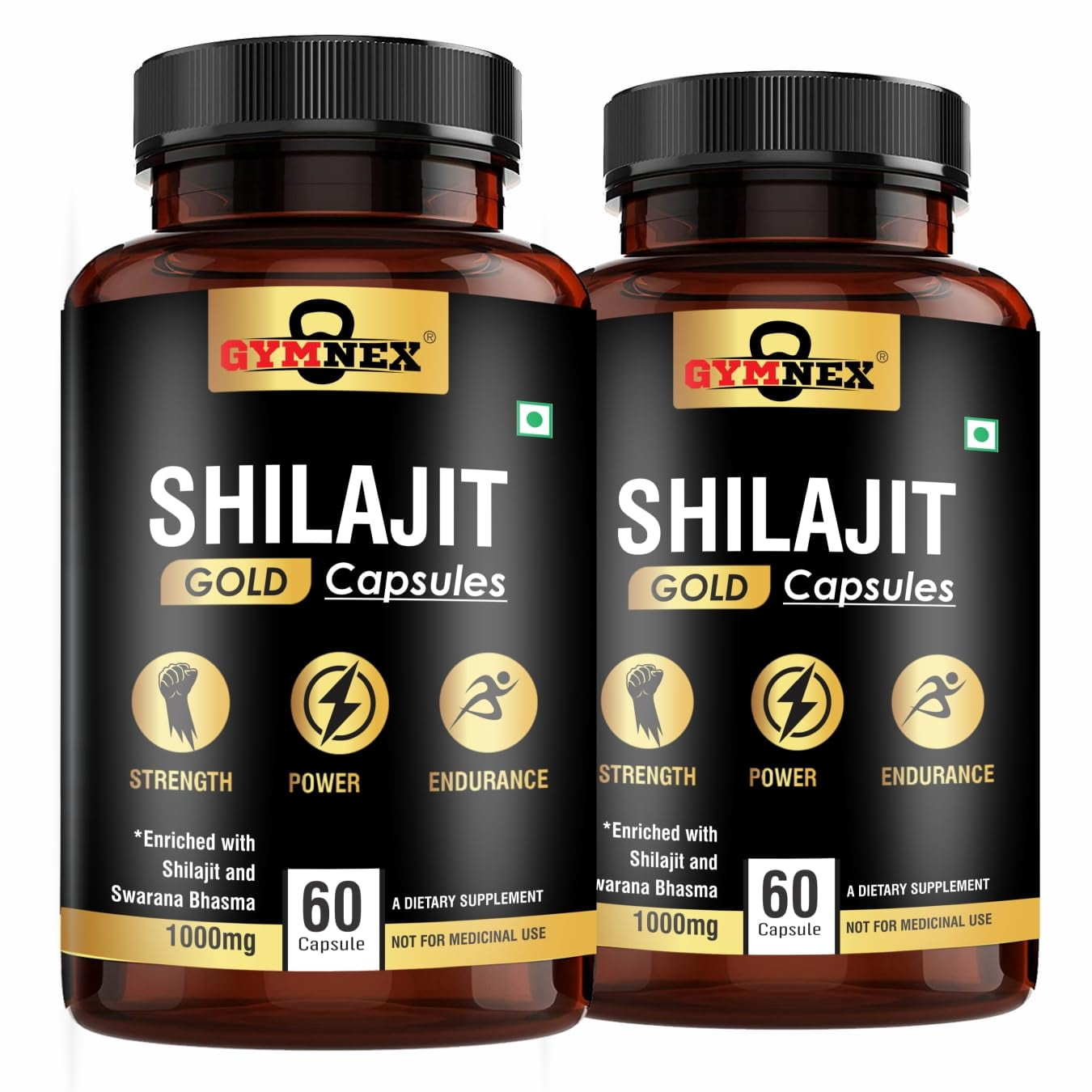 Gymnex Shilajit Gold Capsules For Men Himalayan Shilajeet Capsules For