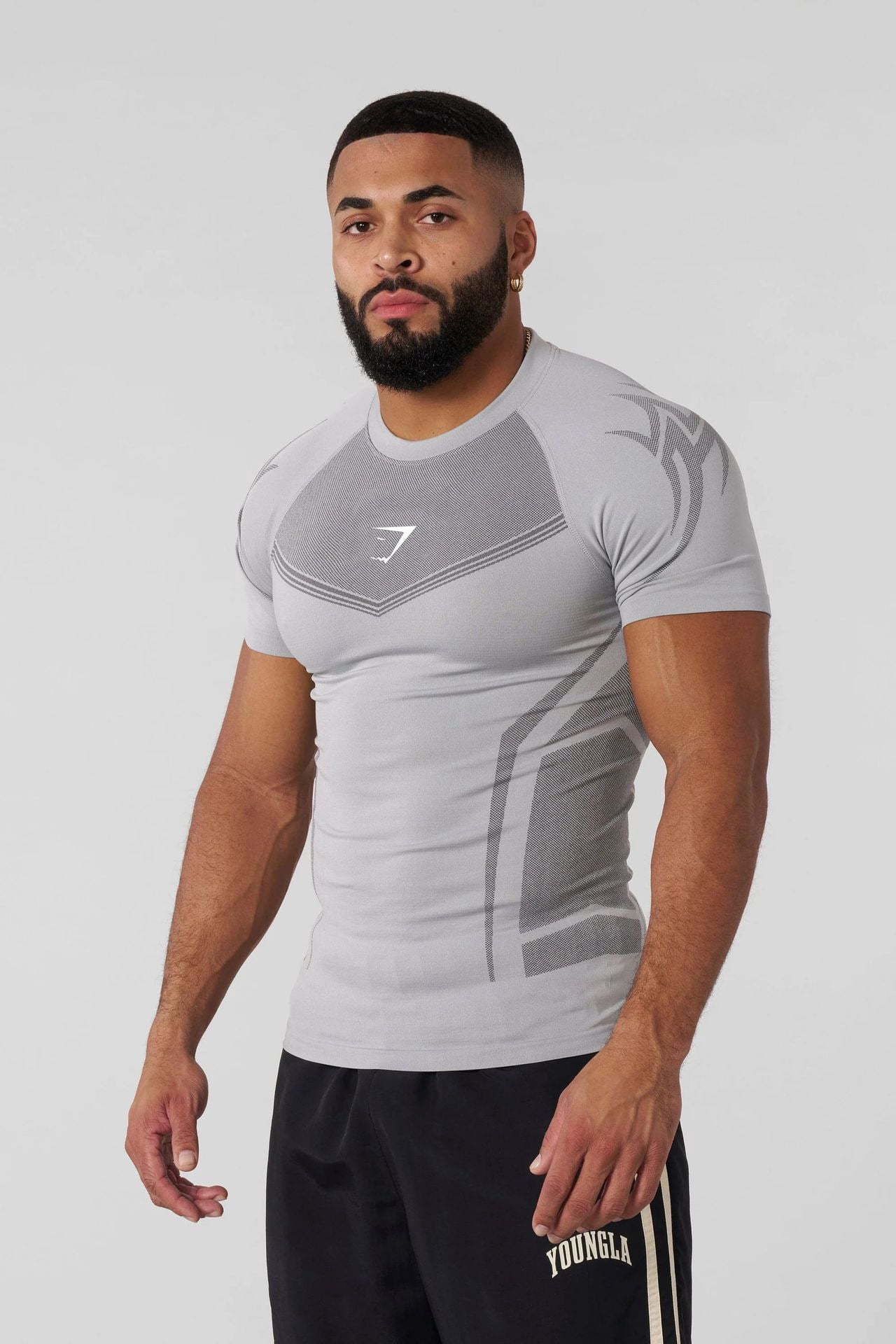 GYMSHARK Compression Shirts for Men - Gym Tshirt Wear Athletic ...