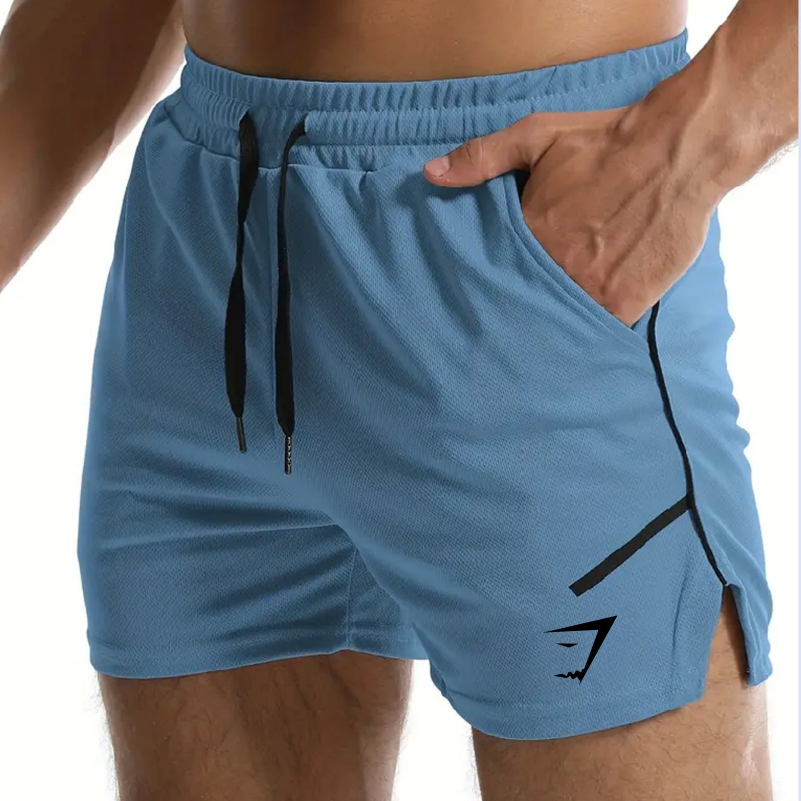 GYMSHARK Mens Workout Shorts with Pocket Lightweight Gym Running Shorts ...