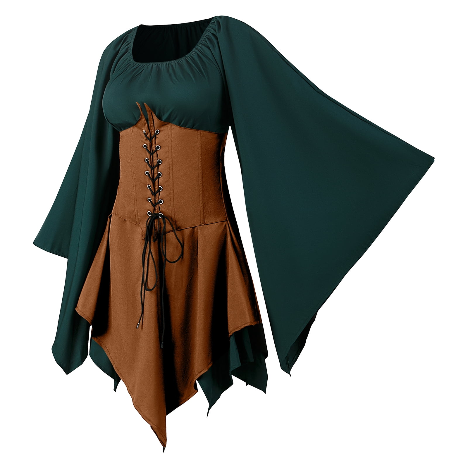 GYQMBT Women's Medieval Renaissance Costume Fairy Irish Victorian ...