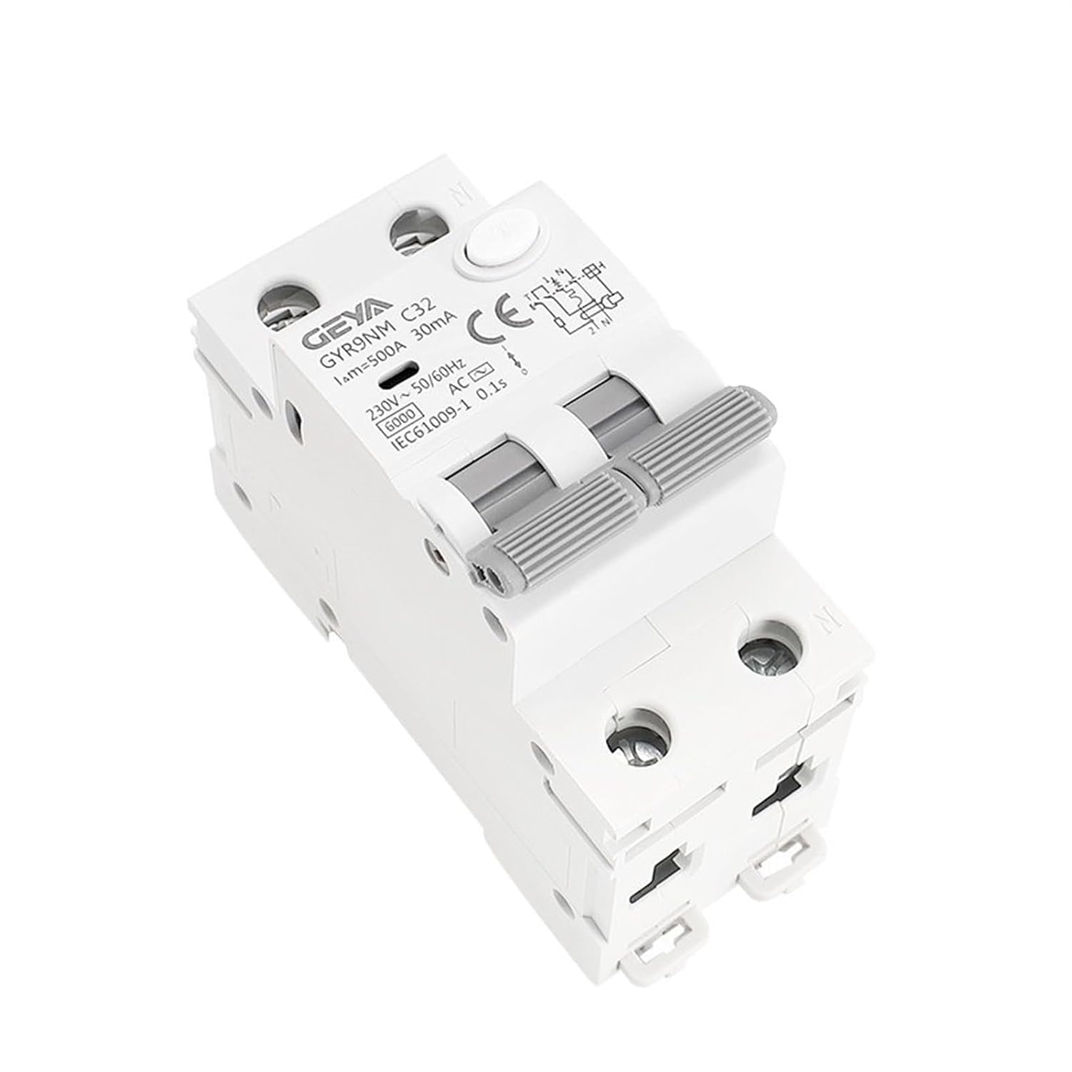 GYR9NM 230V 2P 4P Residual Current Circuit Breaker with Over and Short ...