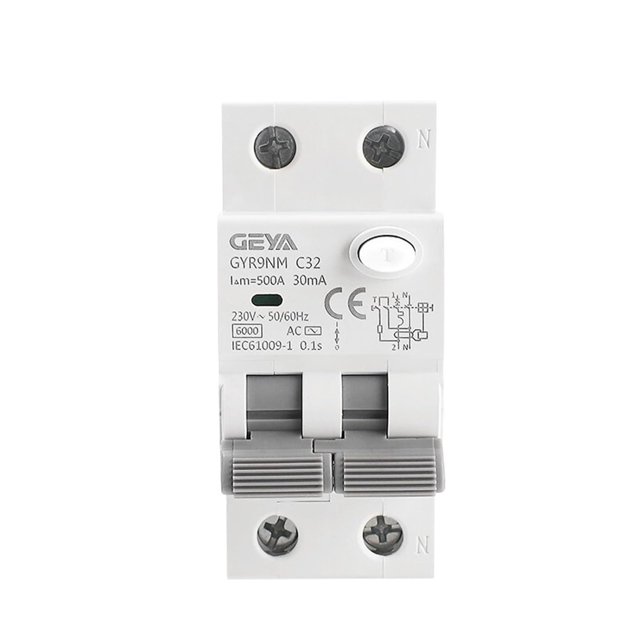 GYR9NM 2P 1P+N 40A 6KA Electromagnetic AC Type Residual Current Circuit Breaker with Over ...