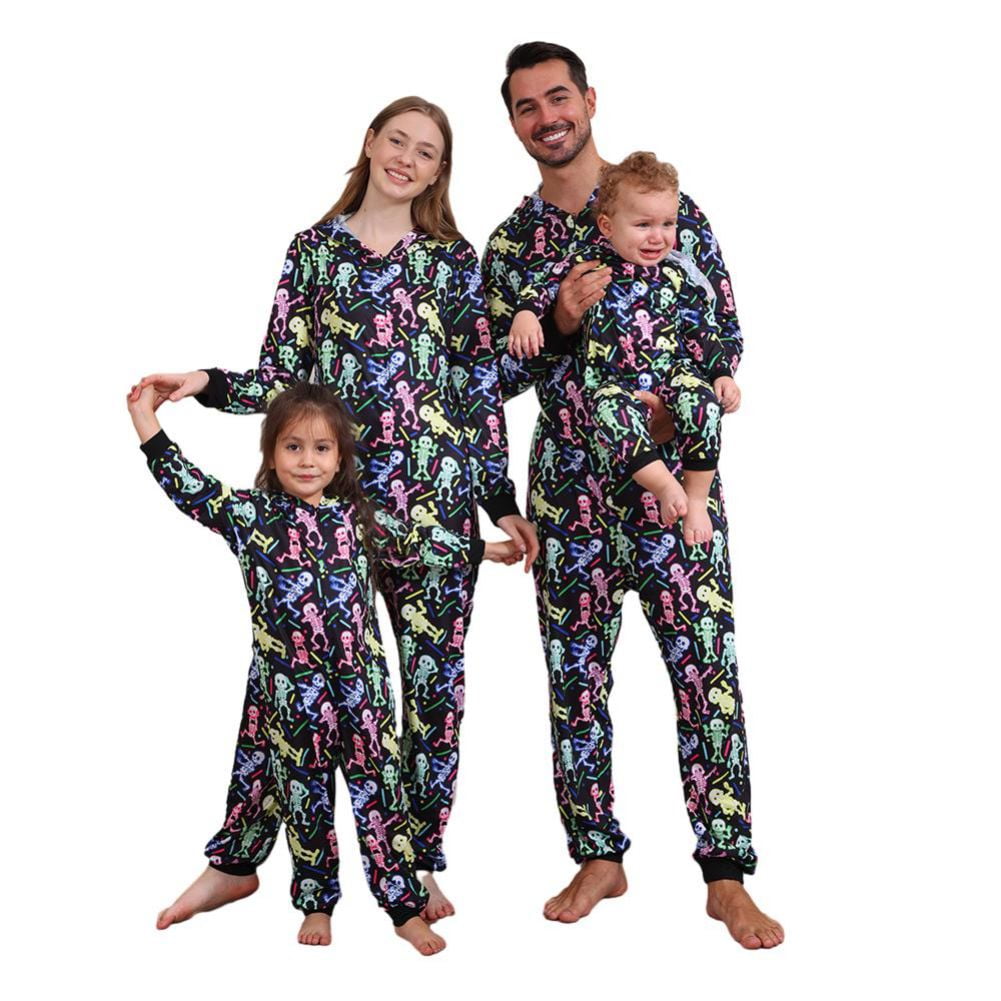 GYRATEDREAM Family Matching Halloween Onesie Pajamas, Funny Vacation ...