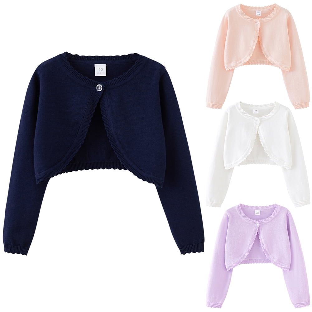GYRATEDREAM 1-10 Years Little Girls Cardigan Sweater Long Sleeve Button ...