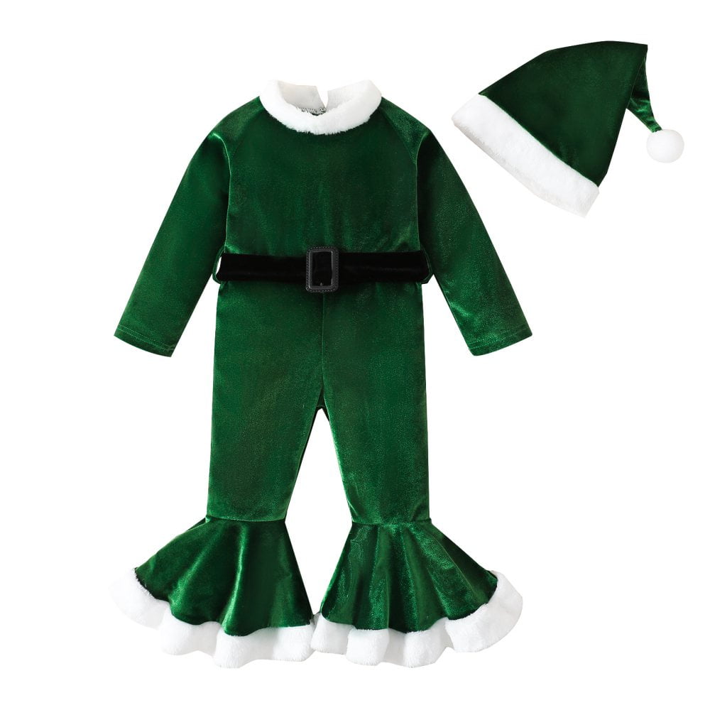 GYRATEDREAM 1-5T Baby Girls Christmas Outfits Santa Claus Cosplay Suits ...