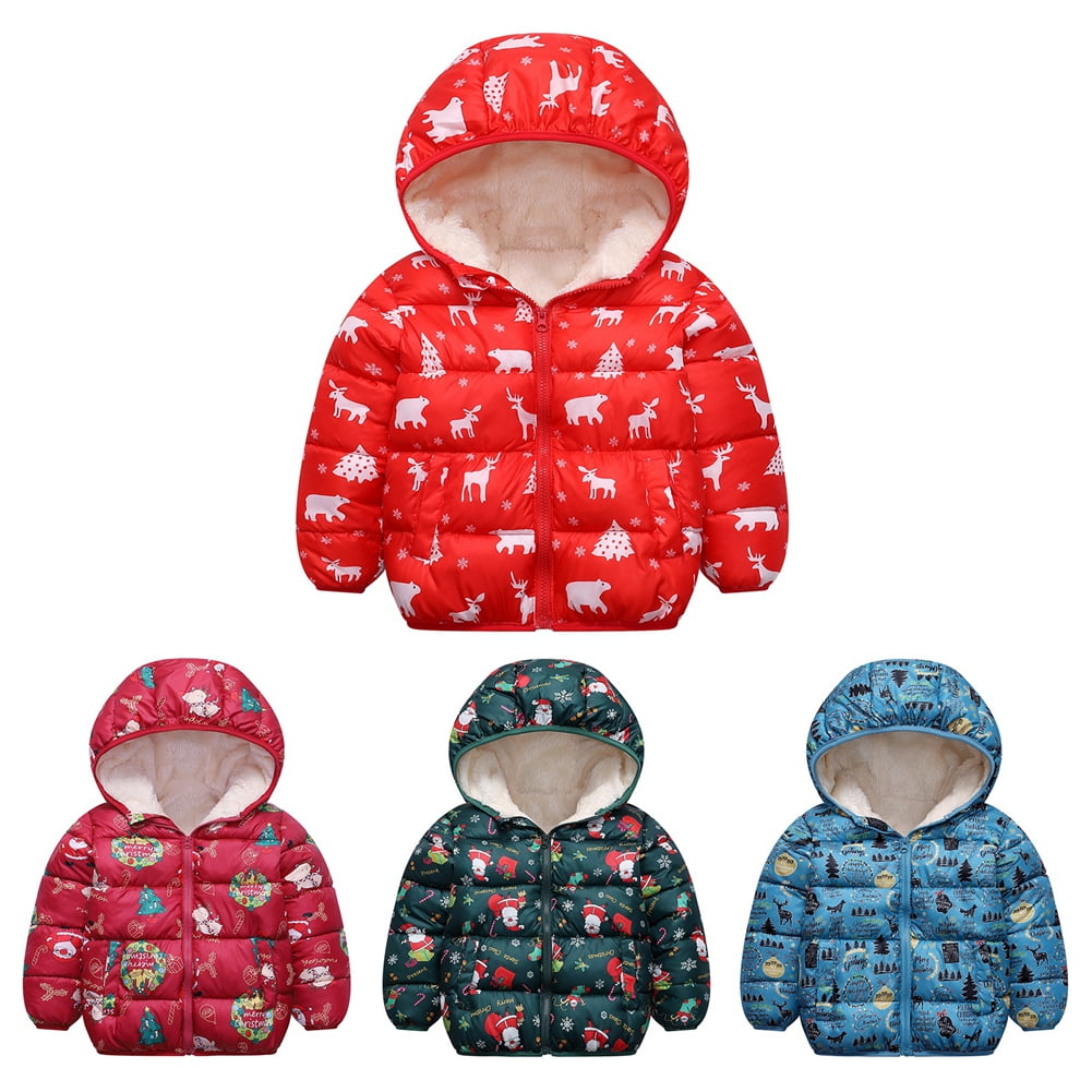 GYRATEDREAM 1-6T Kids Boys Girls Winter Coats Snowsuit Toddler Baby Hoods Puffer Down Jacket ...