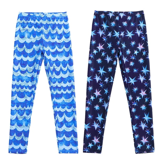 GYRATEDREAM 2 Pack Girls' Swimming Bottom Leggings UPF50+ Rash Guard ...