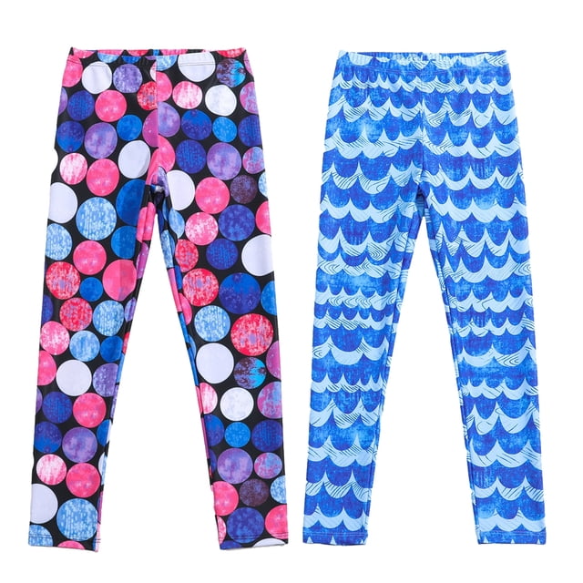 GYRATEDREAM 2 Pack Girls' Swimming Bottom Leggings UPF50+ Rash Guard ...
