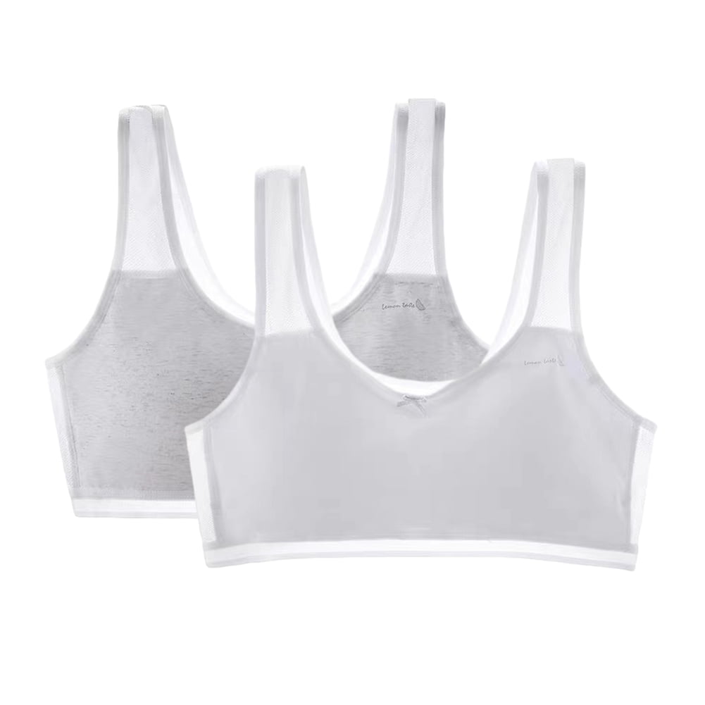 GYRATEDREAM 2Pcs Big Girls' Sports Seamless Bra with Breathable Pads ...