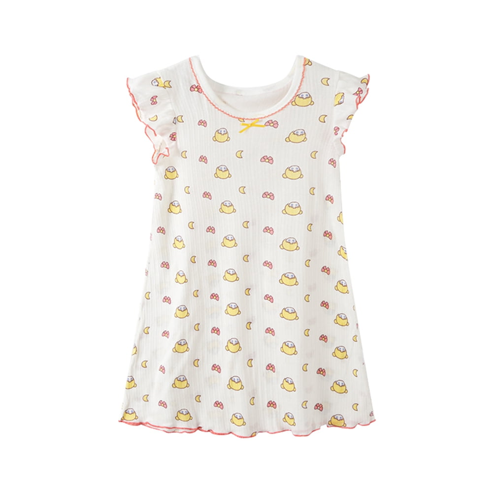 GYRATEDREAM 3-14T Girls Nightgowns Sleepwear Short Sleeve Pajama Dress ...