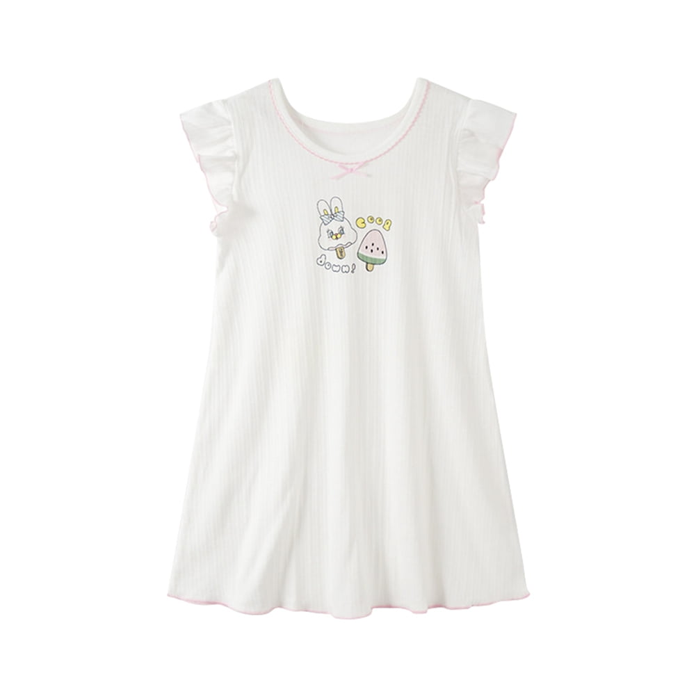 GYRATEDREAM 3-14T Girls Nightgowns Sleepwear Short Sleeve Pajama Dress ...