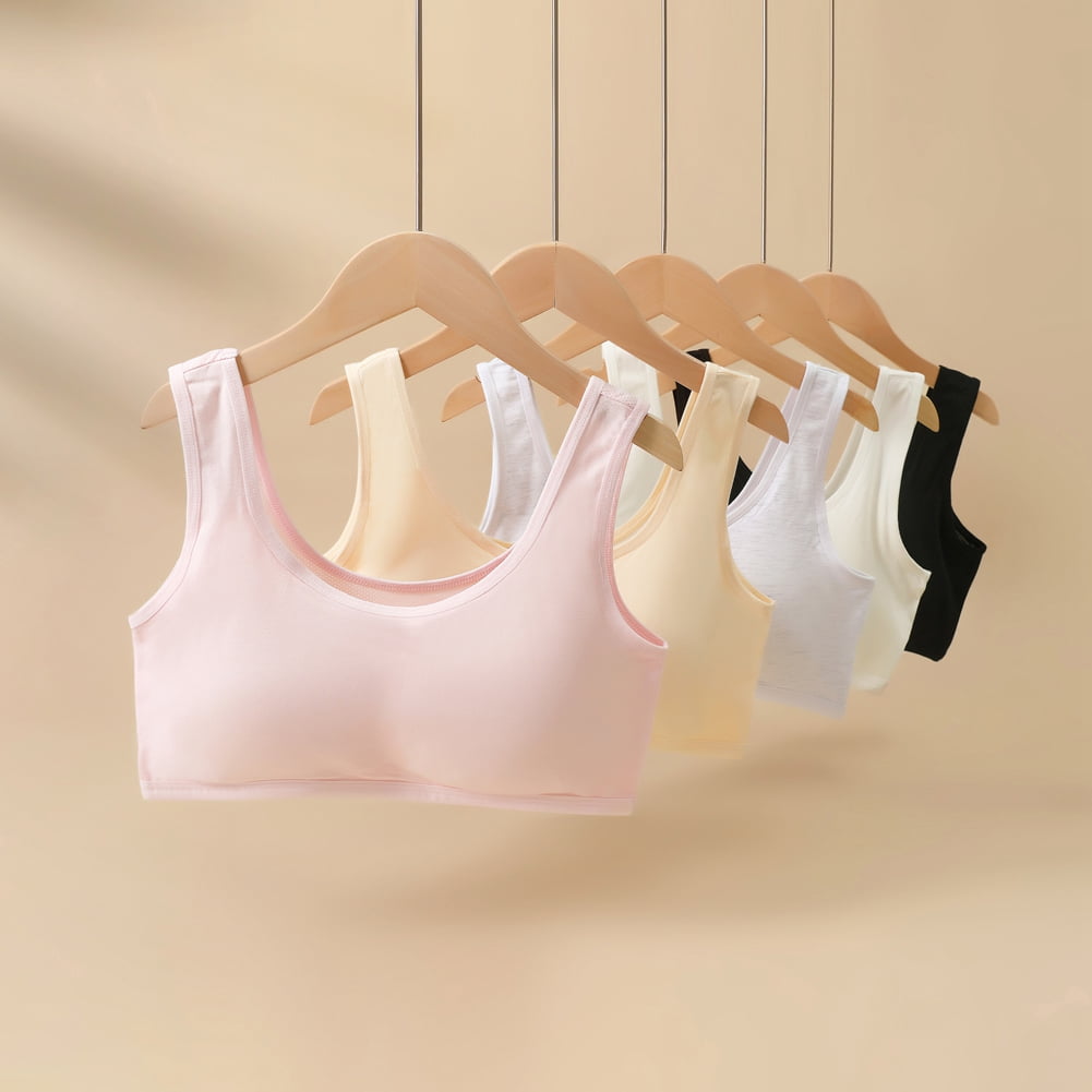 GYRATEDREAM 3 Pack Big Girls' Training Bras Stretch Vest Crop Cami ...