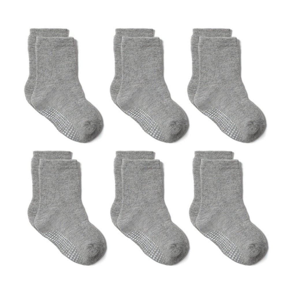GYRATEDREAM 6 Pairs Baby Socks Non-Slip Toddler Socks With Grips for ...
