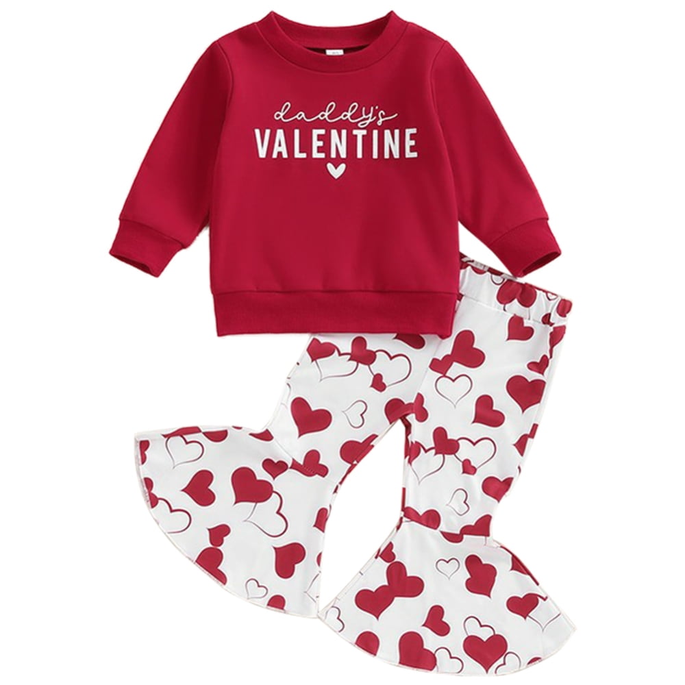 GYRATEDREAM Baby Girl Clothes Toddler Girl Outfit Long Sleeve Letter ...