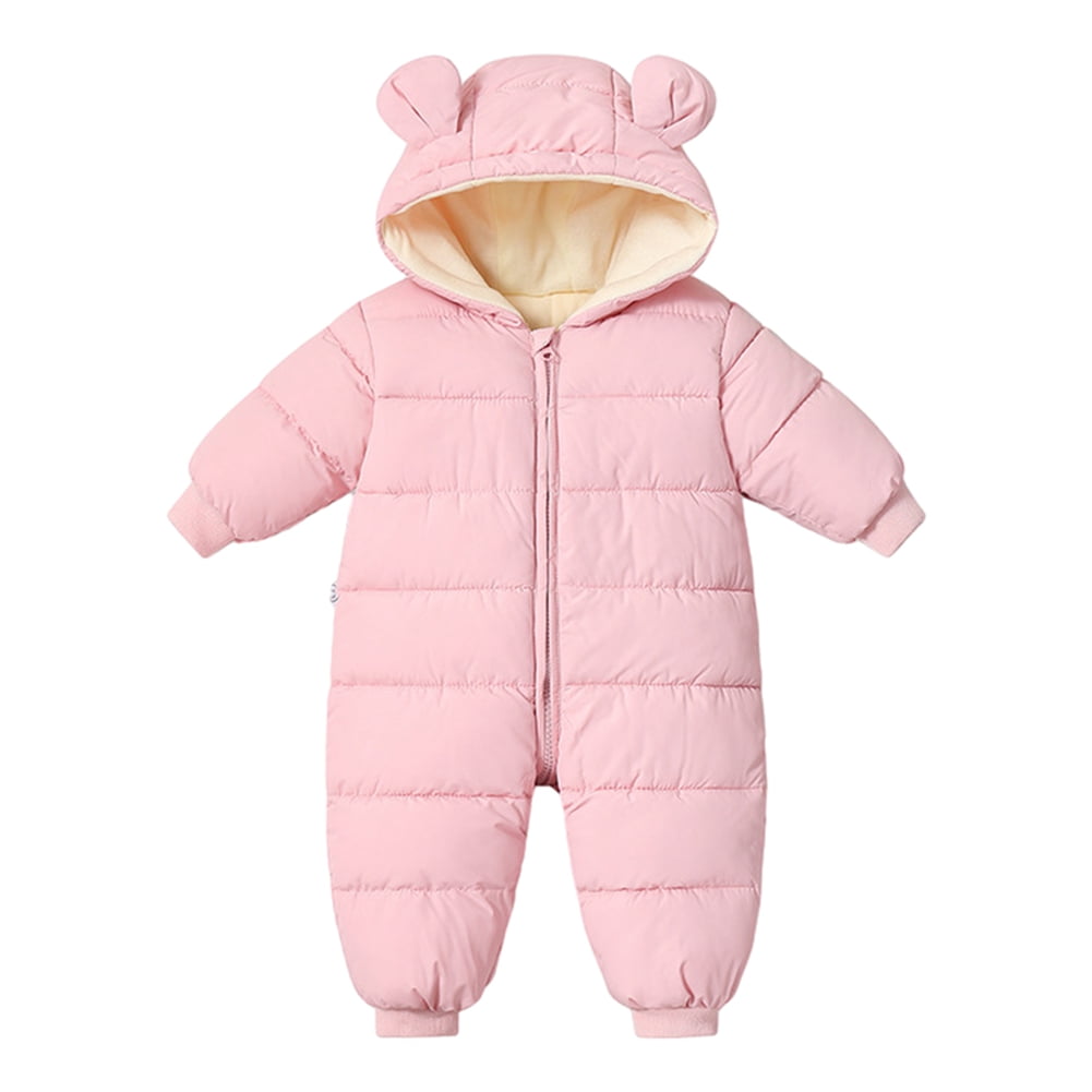 GYRATEDREAM Baby Girl Winter Snowsuit Cute Baby Bear Suit Newborn Winter Coat Warm Infant Hooded ...