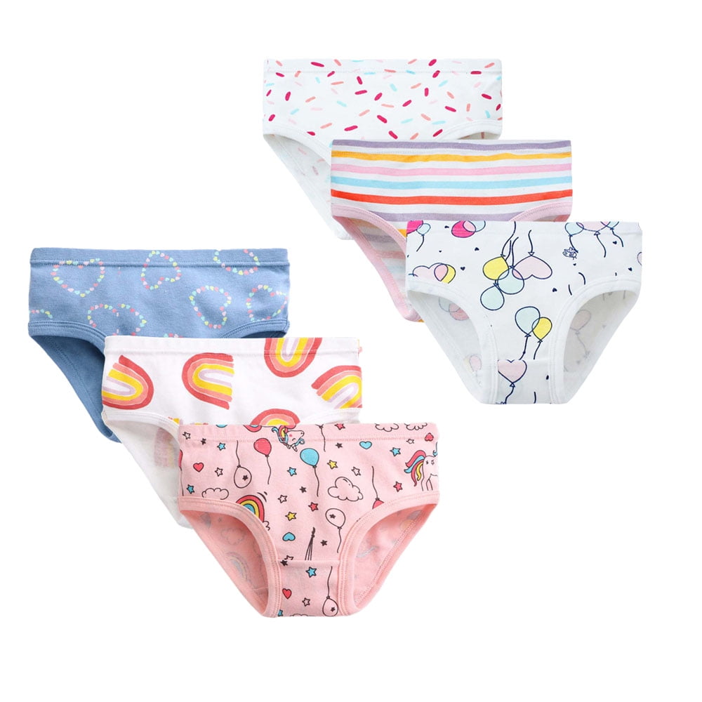 GYRATEDREAM Little Girls' Soft Cotton Underwear Kids Breathable Comfort ...