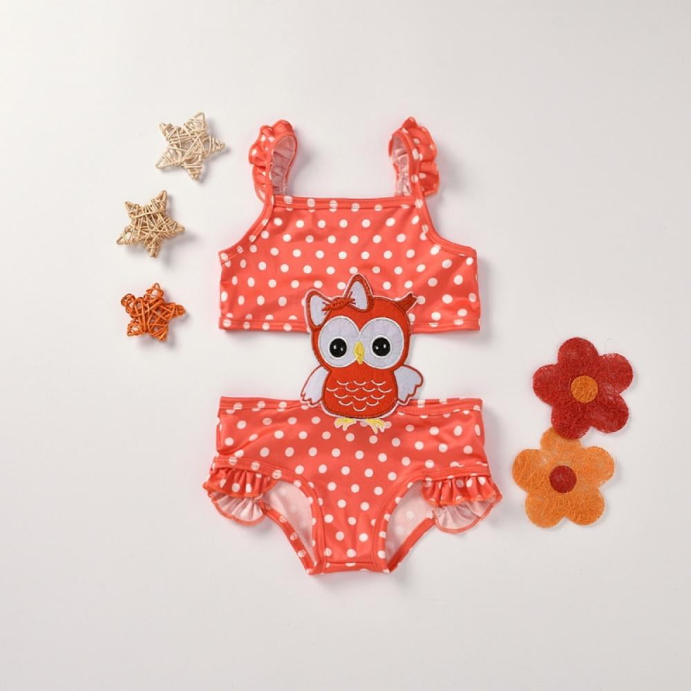 GYRATEDREAM Baby Toddler Girls Swimsuit Swimming Costume One-Piece Cute ...