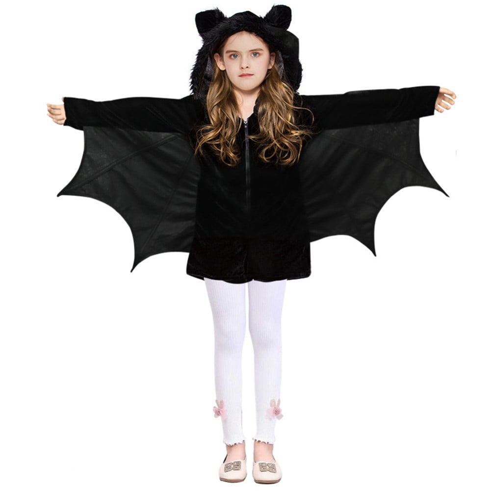 GYRATEDREAM Bat Costume for Kids Girls Halloween Party Dress Up Costume ...