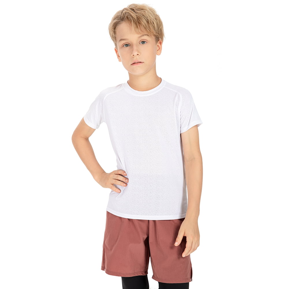 GYRATEDREAM Boys Compression Shirt Short Sleeve Football Baseball ...