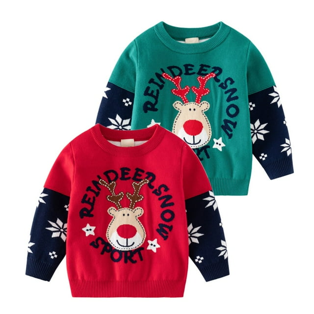 GYRATEDREAM Children's Christmas Sweaters Boys Sweater Elk Pullover ...