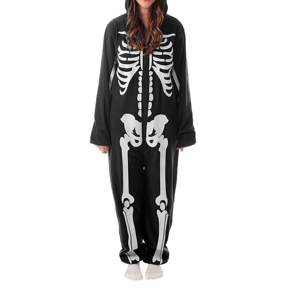 GYRATEDREAM Family Halloween Costumes Skeleton Pajamas Funny Zipper ...
