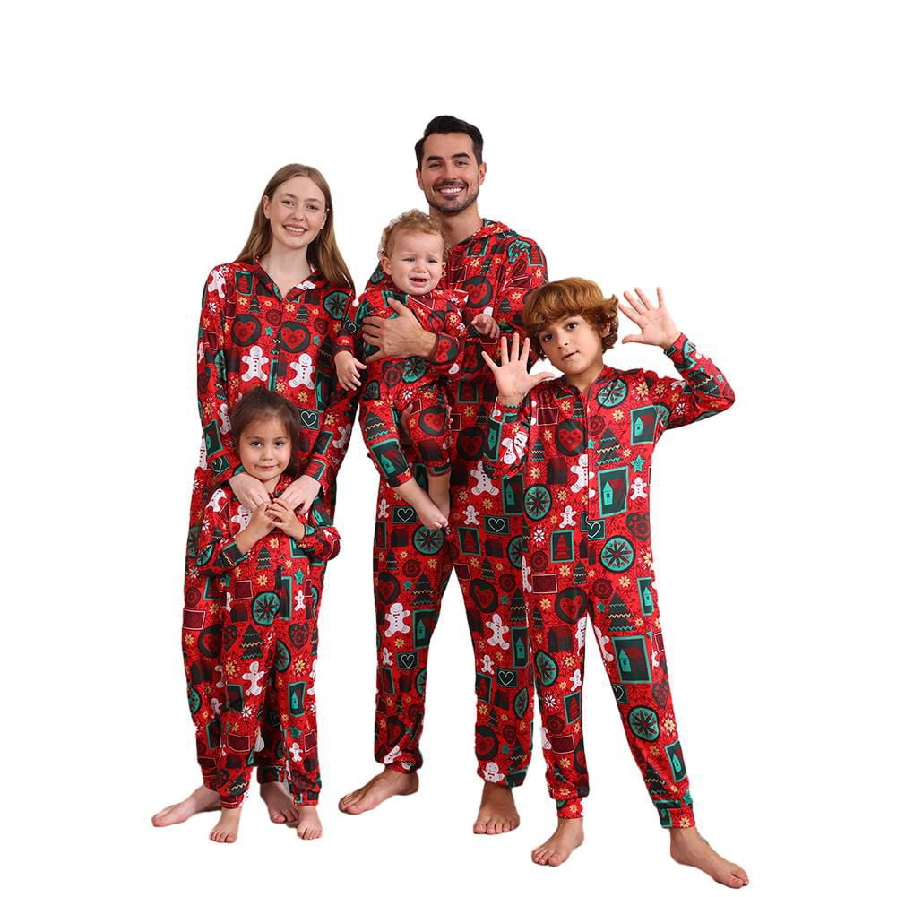 GYRATEDREAM Family Matching Christmas Onesie Pajamas, Cute Vacation ...