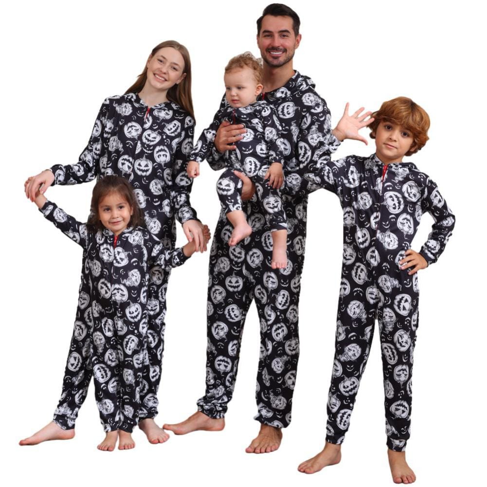 GYRATEDREAM Family Matching Halloween Onesie Pajamas, Funny Vacation ...
