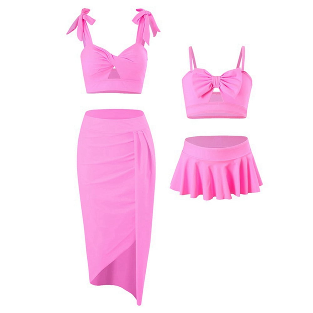 GYRATEDREAM Family Matching Swimsuit Set High Waisted Mommy and Me ...