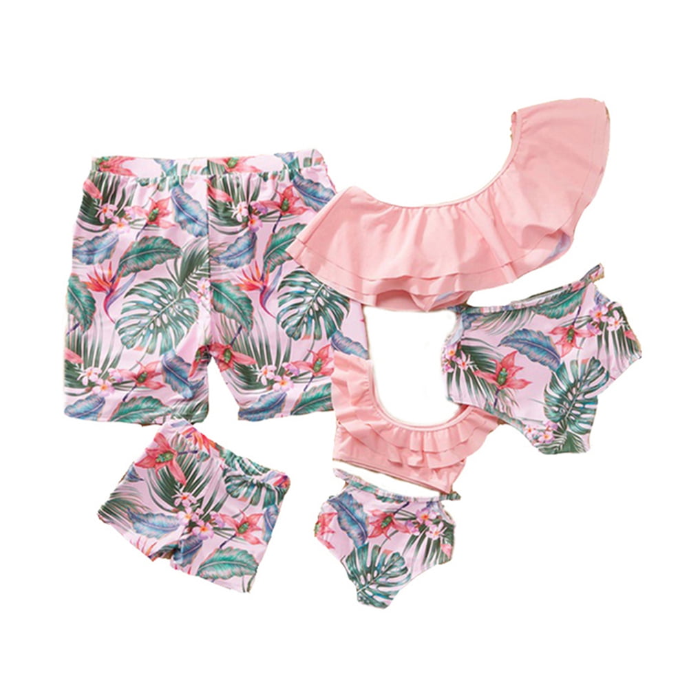 GYRATEDREAM Family Matching Swimsuits Two Pieces Tankini Set Leaf ...