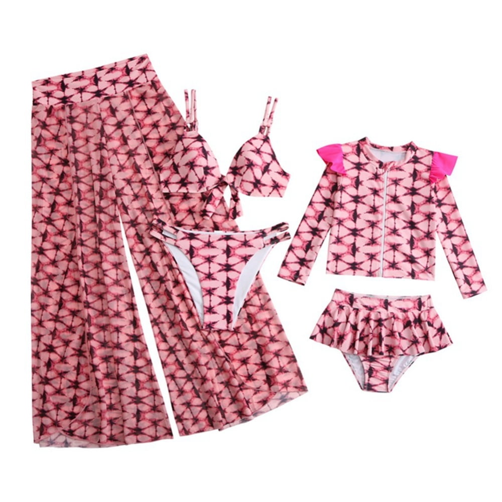 GYRATEDREAM Family Matching Swimsuits Womens 3 Piece Bikini Set Girls ...
