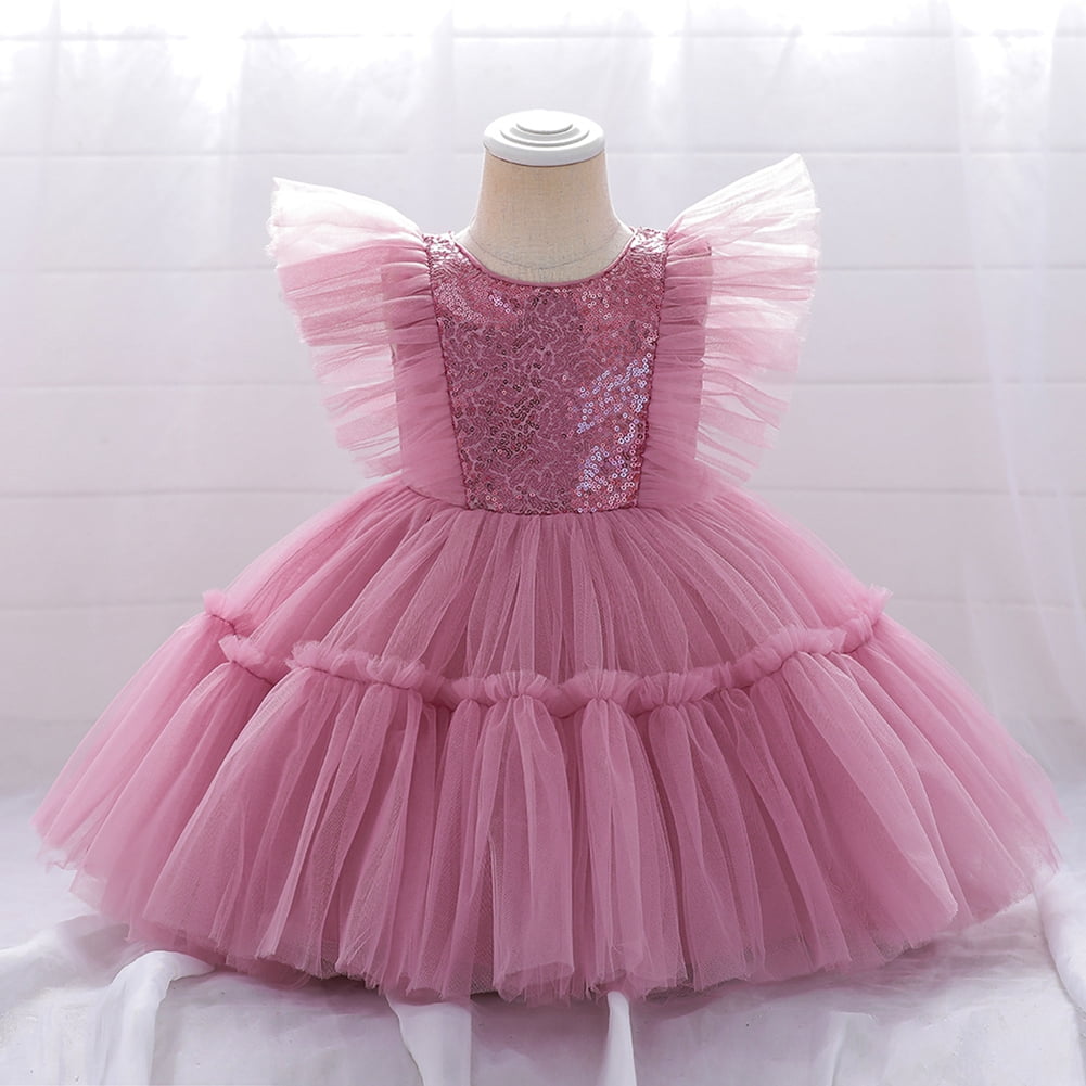 GYRATEDREAM Girls Dresses Sequin Mesh Tull Flower Girls Party Dress ...