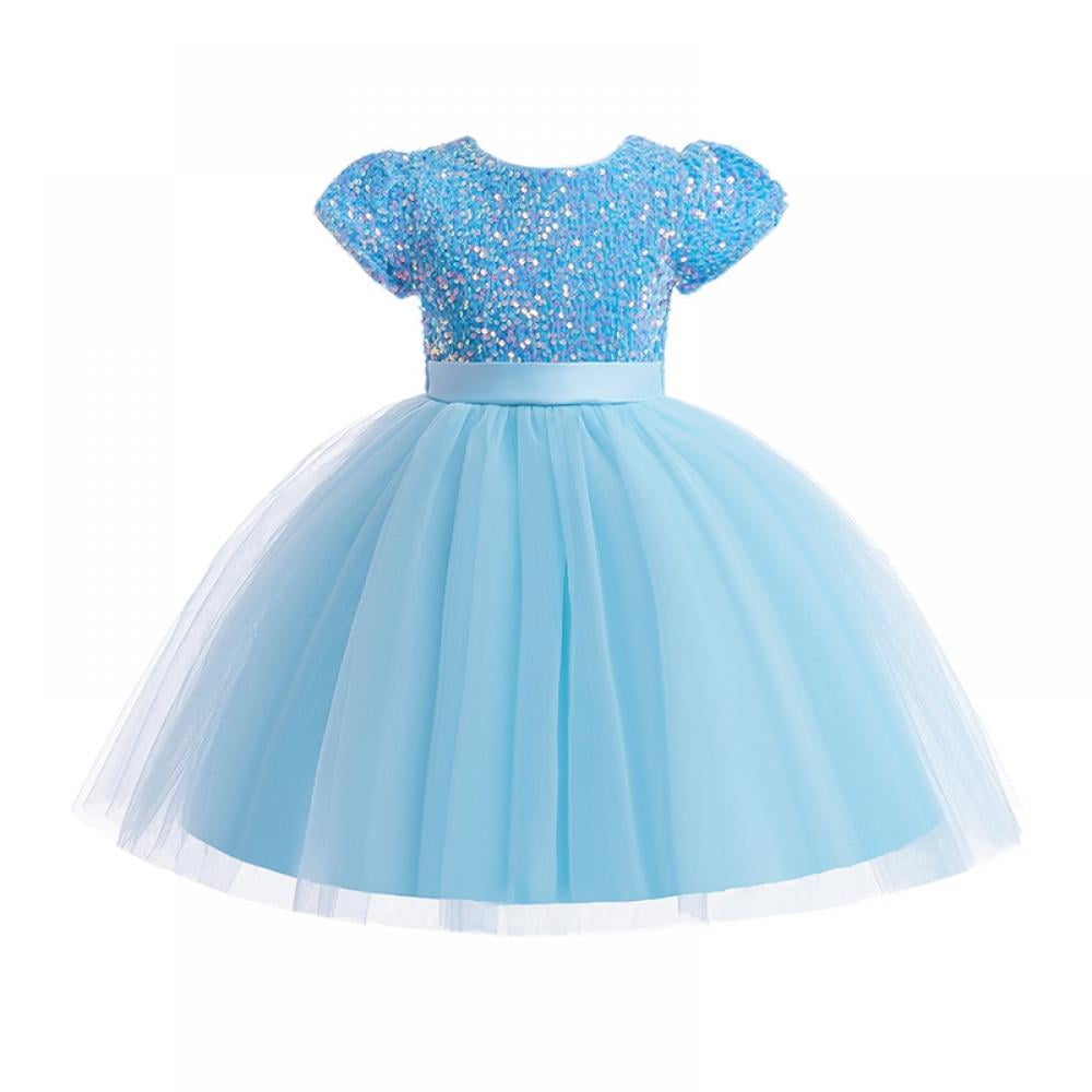 GYRATEDREAM Girls Dresses Sequin Mesh Tull Flower Girls Party Dress ...
