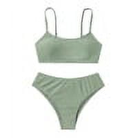 GYRATEDREAM Girl's 2 Piece Swimsuit Sport High Waist Teen Kids Bikini ...