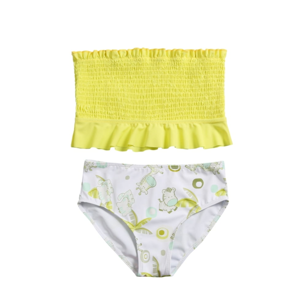 GYRATEDREAM Girl's 2PC Cute Floral Print Swimsuits Bikini Sets Swimwear ...