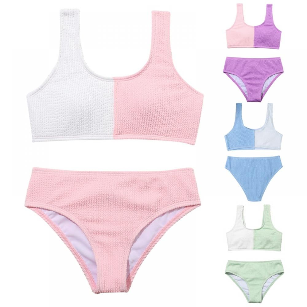 GYRATEDREAM Girl's Bikini Set Two Piece Swimsuits Bathing Suit 7-14 ...