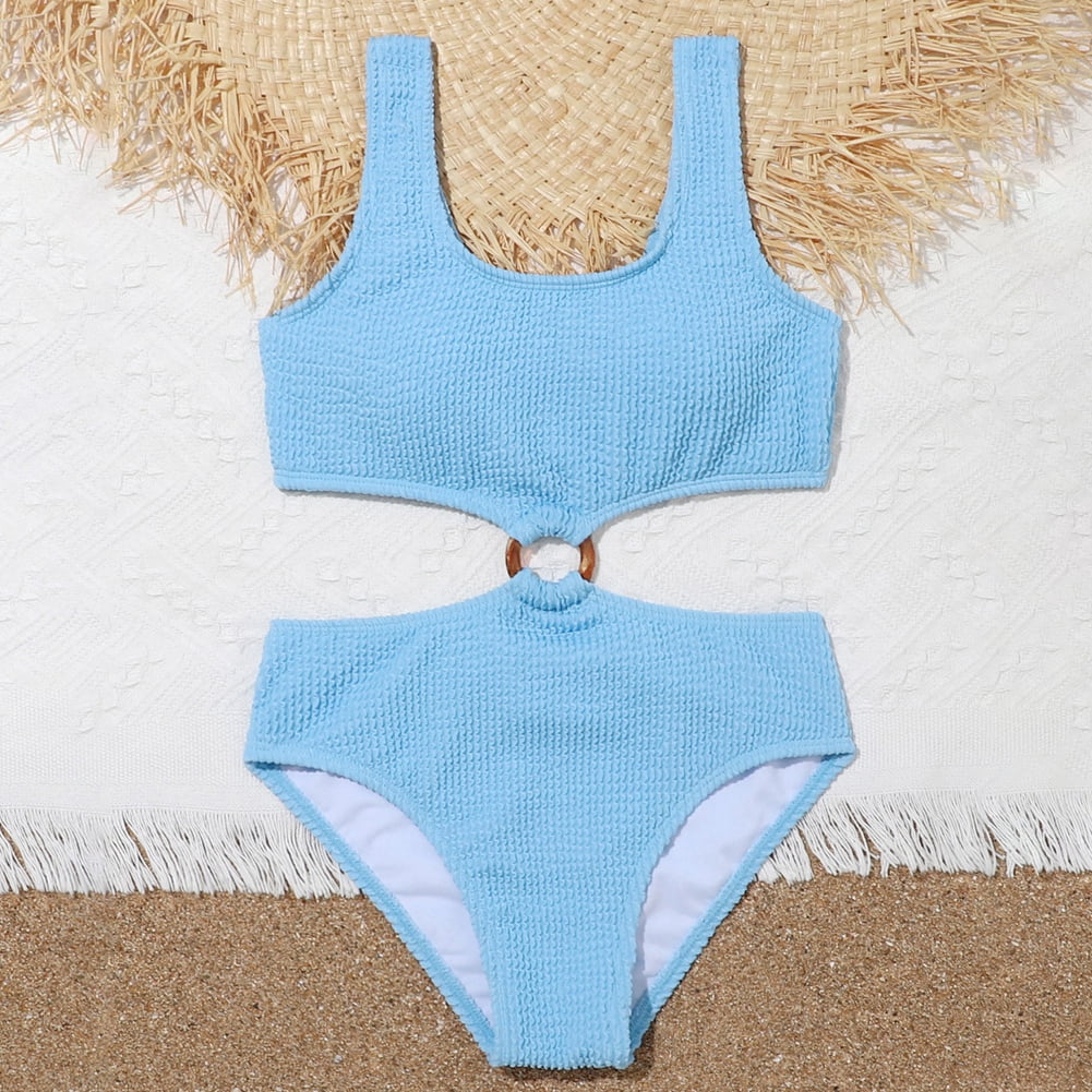 GYRATEDREAM Girls 1-Piece Sport Swimsuit Cut Out Summer Monokini ...