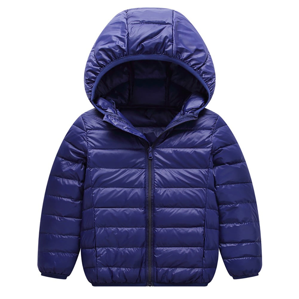 GYRATEDREAM Girls Boys Winter Puffer Down Jacket Kids Lightweight Packable Hooded Warm Coat 2 ...